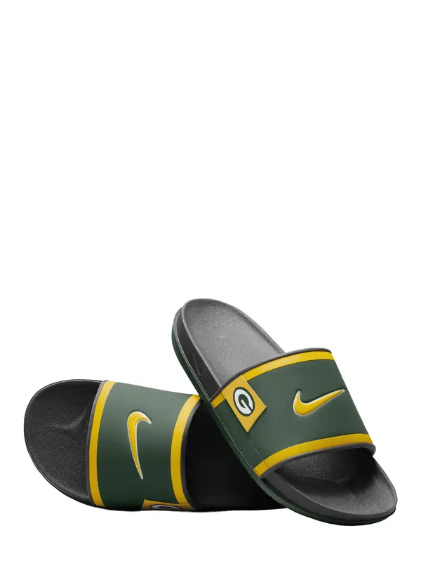Nike Offcourt Bay Packers Slides - Green