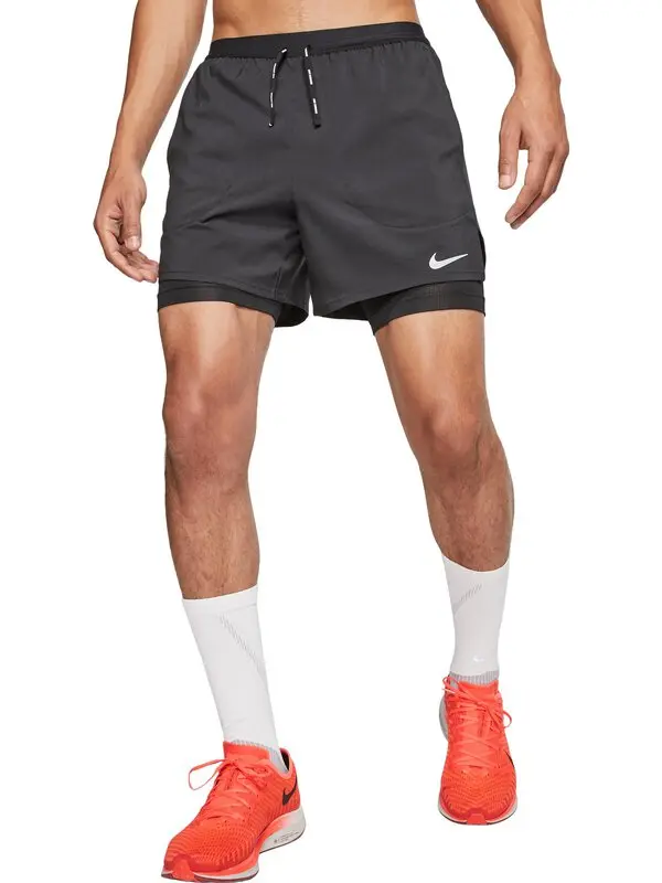 Nike Flex Stride 5" 2-in-1 Running Shorts - Black