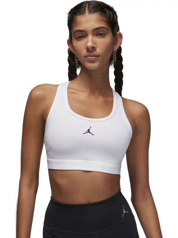 JORDAN Sport Medium-support Padded Jumpman Bra - White