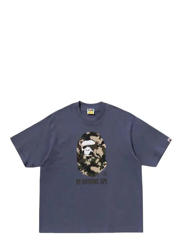 A BATHING APE Map Camo Bathing Ape Relaxed Fit Tee Shirt - Charcoal