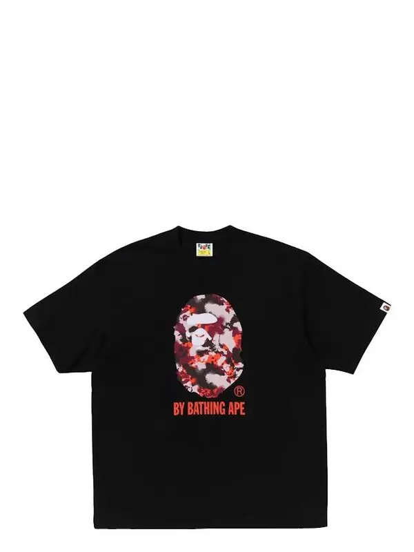 A BATHING APE Map Camo Bathing Ape Relaxed Fit Tee Shirt - Black