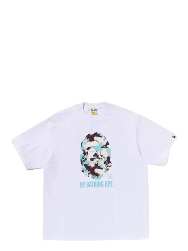 A BATHING APE Map Camo Bathing Ape Relaxed Fit Tee Shirt - White