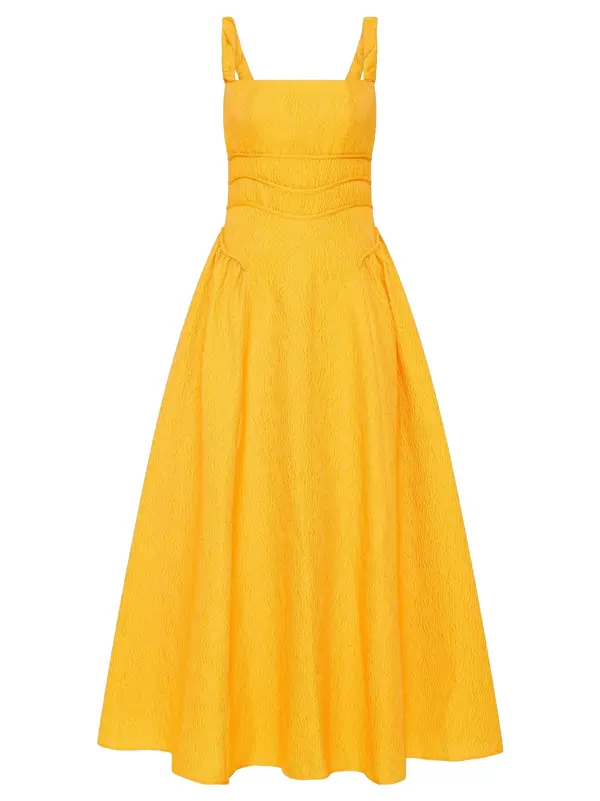 Rachel Gilbert Sophia Dress - Yellow