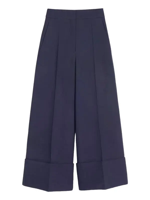 Valentino Garavani Crepe Couture Trousers - Blue