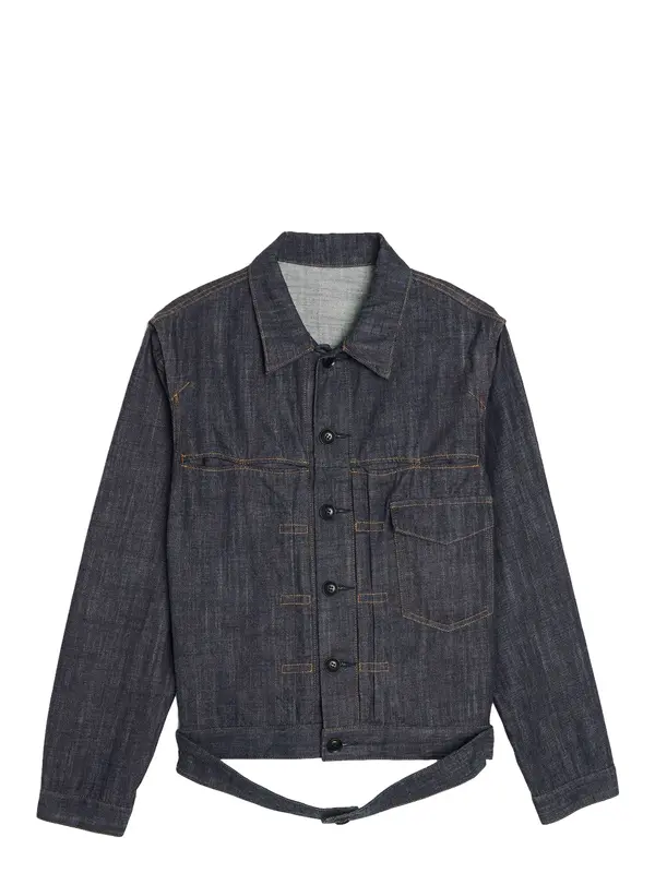 Y’s Button-up Denim Jacket - Blue