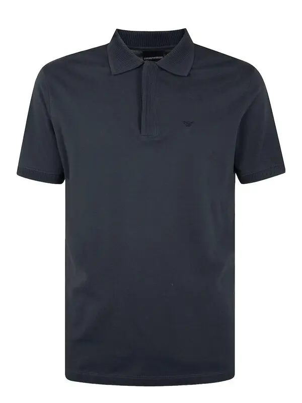 Emporio Armani Logo-embroidered Cotton Polo Shirt - Green