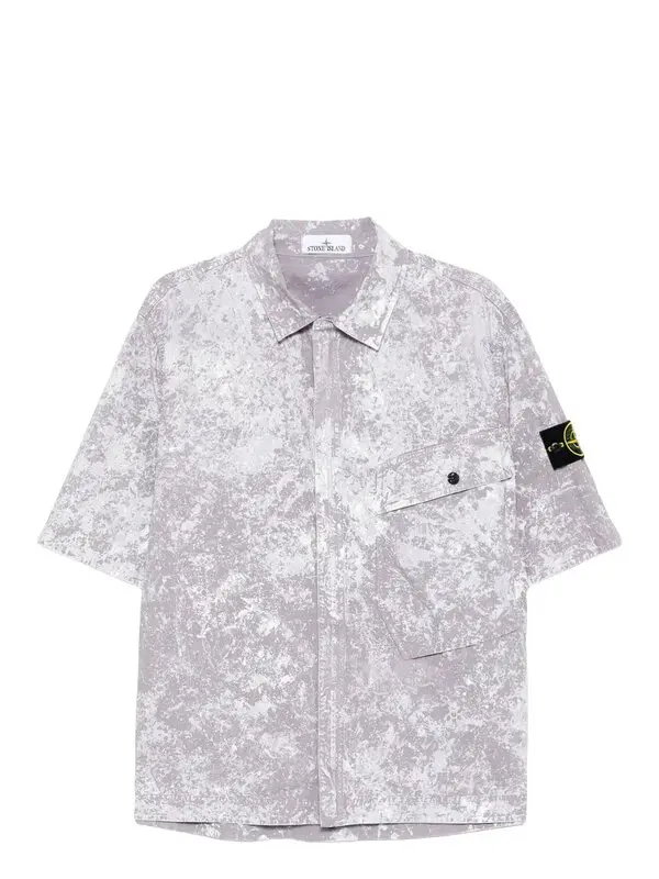 Stone Island Short-sleeved Shirt - Purple
