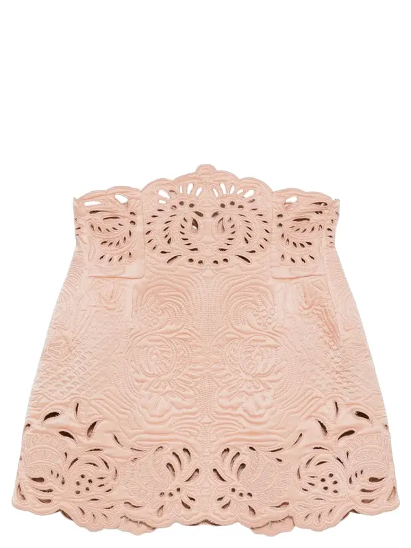 Ermanno Scervino Floral-embroidery Dress - Pink