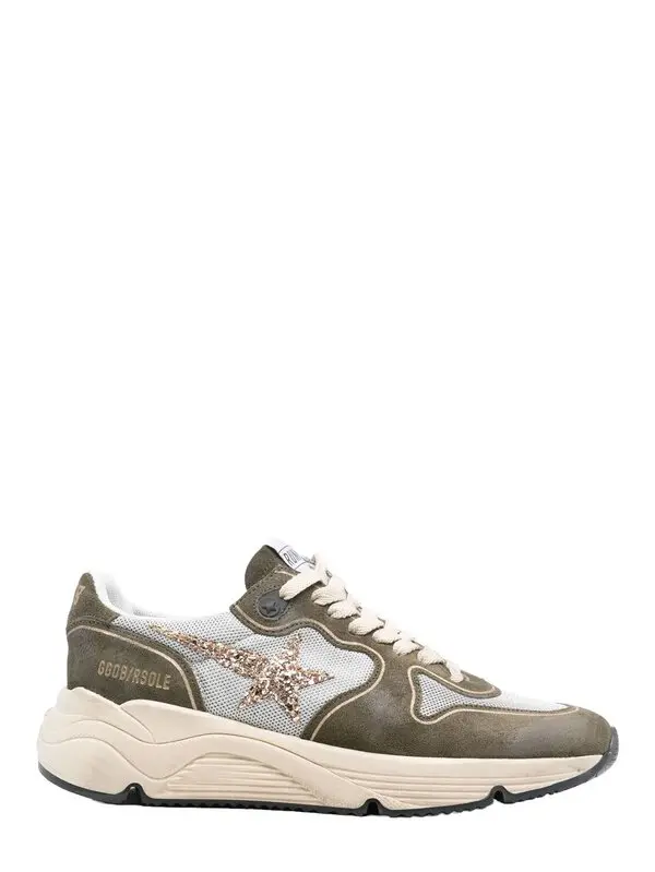 GOLDEN GOOSE Running Sole Sneakers - White/red/beige/ice