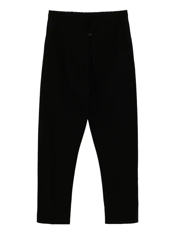 Fear Of God Drawstring Drop-crotch Trousers - Black