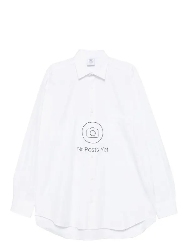 Vetements Graphic-print Shirt - White