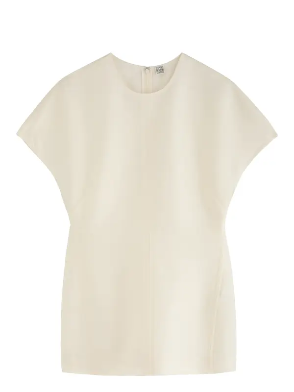 TOTEME Panelled Wool-blend Top - Cream