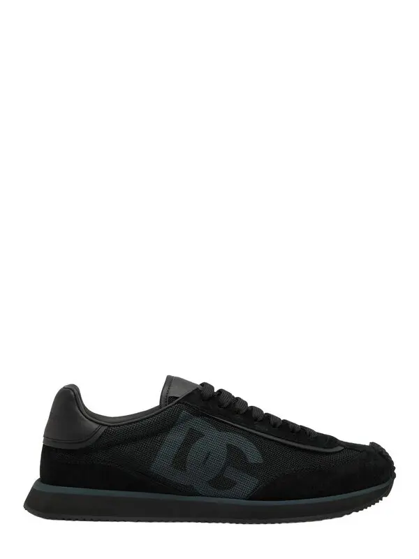 Dolce & Gabbana Panelled Mesh Runner Sneakers - Black