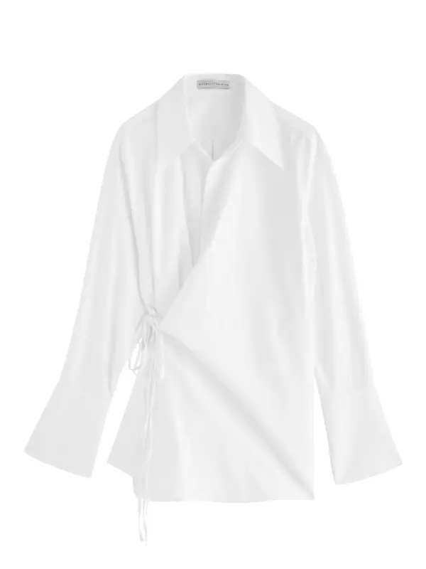 Palmer//harding Love Revisited Cotton-blend Poplin Shirt - White