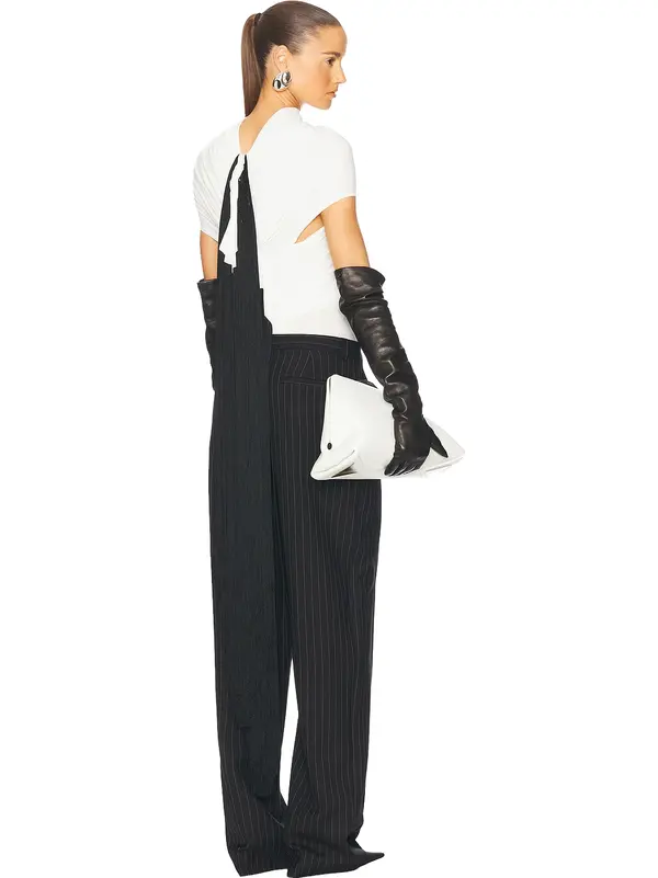 JEAN PAUL GAULTIER Fringed Double Layer Top - White & Black