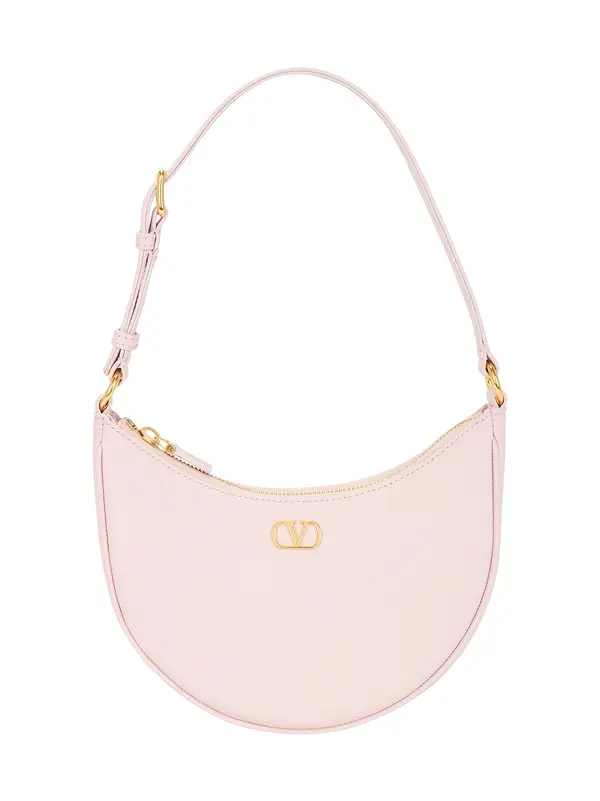 Valentino Garavani Vlogo Signature Mini Hobo Bag - Rose Quartz