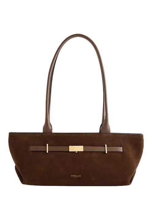 DEMELLIER The New York Leather Tote Bag - Mocha/mocha