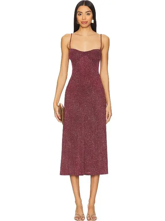 Beaufille Ariel Midi Dress - Red