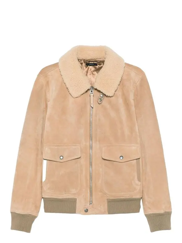 TOM FORD Suede Jacket - Brown