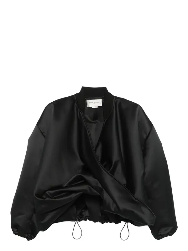 Burc Akyol Satin Jacket - Black