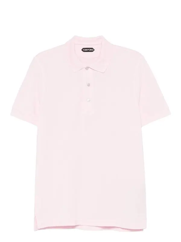 TOM FORD Piqué Polo Shirt - Pink