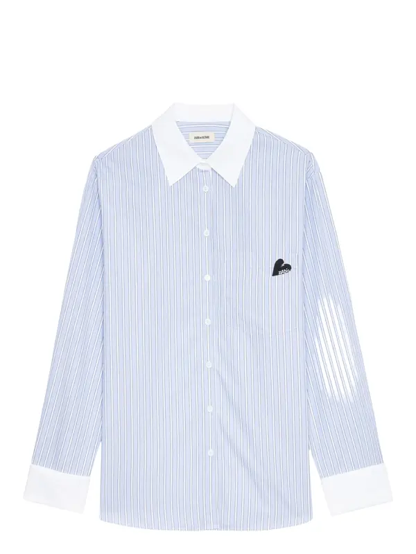 Zadig&Voltaire Morning Striped Shirt - Blue