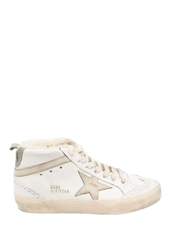 GOLDEN GOOSE Mid Star Sneakers - White