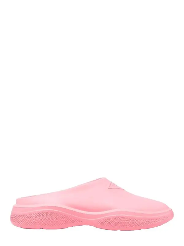 Prada Mellow Logo Mules - Pink