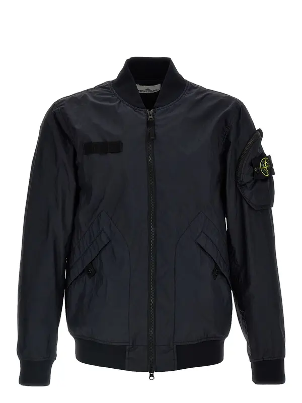 Stone Island Membrana 3l Tc Bomber Jacket - Blue
