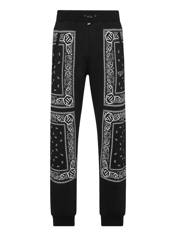 Philipp Plein Paisley-print Trousers - Black