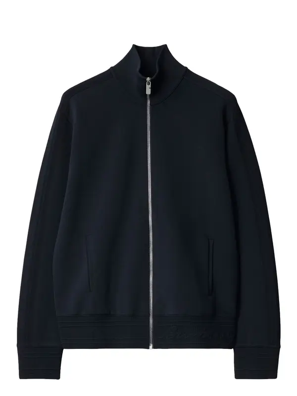 Burberry Logo-embroidered Sport Jacket - Blue
