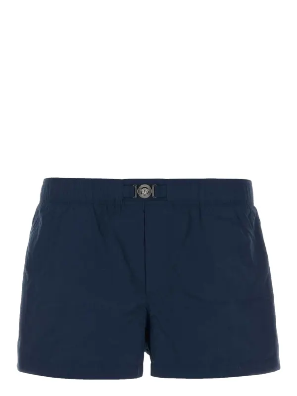 Versace Medusa-plaque Swim Shorts - Blue