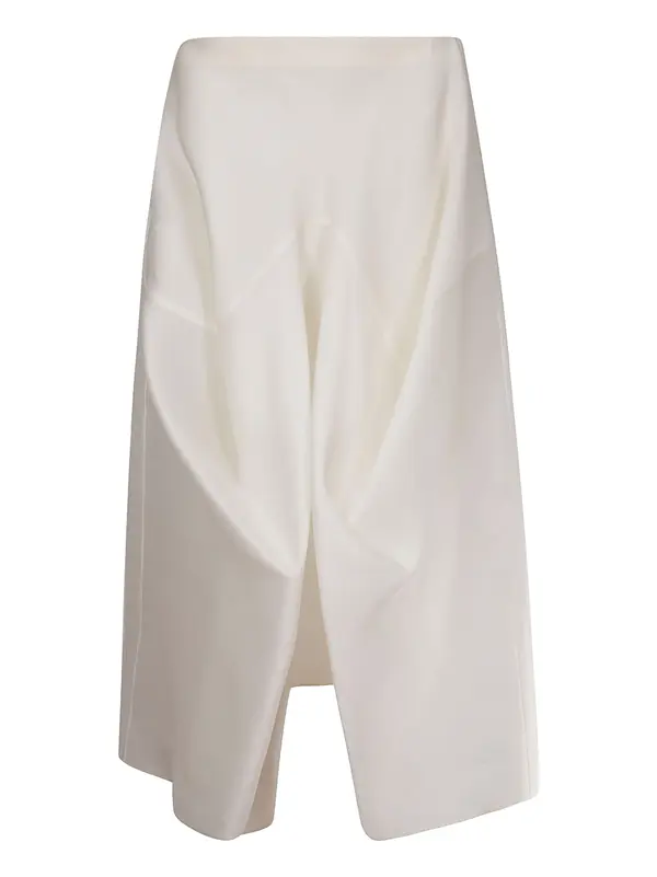 Khaite Sawyer Midi Skirt - White