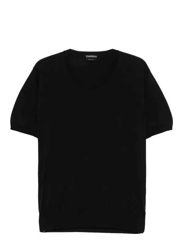 TOM FORD Fine-knit T-shirt - Black
