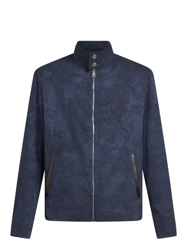 Etro Jacquard Bomber Jacket - Blue