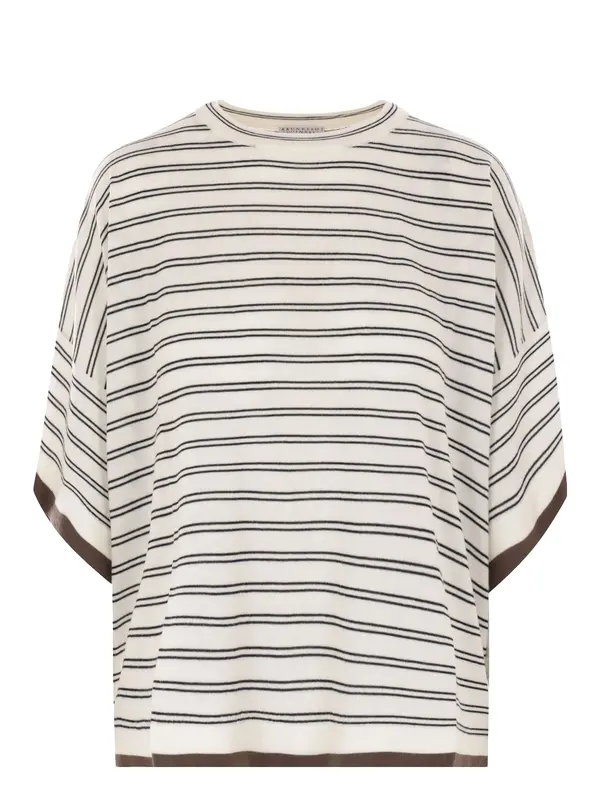 Brunello Cucinelli Striped Sweater - Neutrals