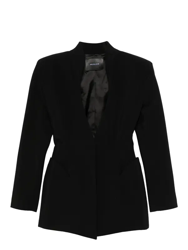 MUGLER Fitted-waist Blazer - Black