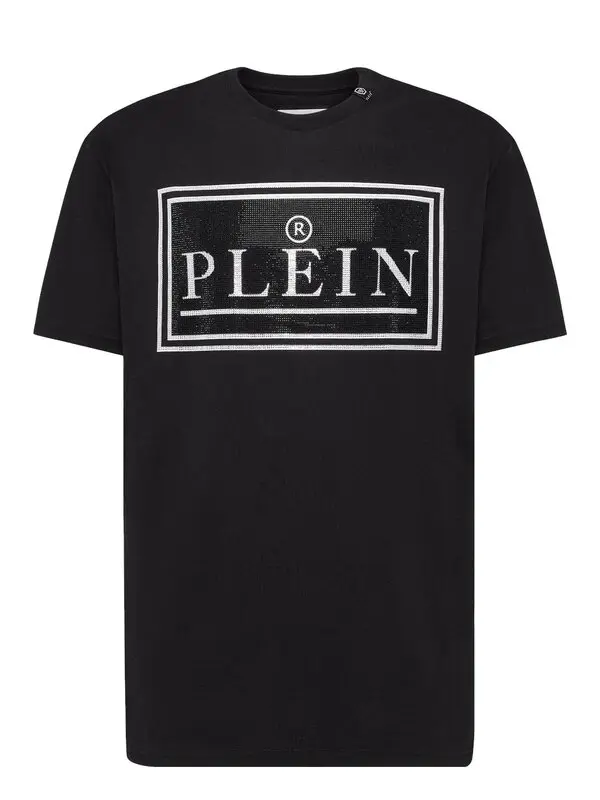 Philipp Plein Printed Round-neck T-shirt - Black