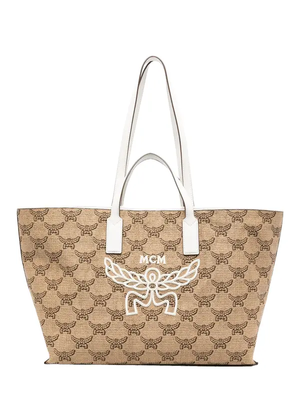 Mcm Himmel Medium Tote Bag - Neutrals