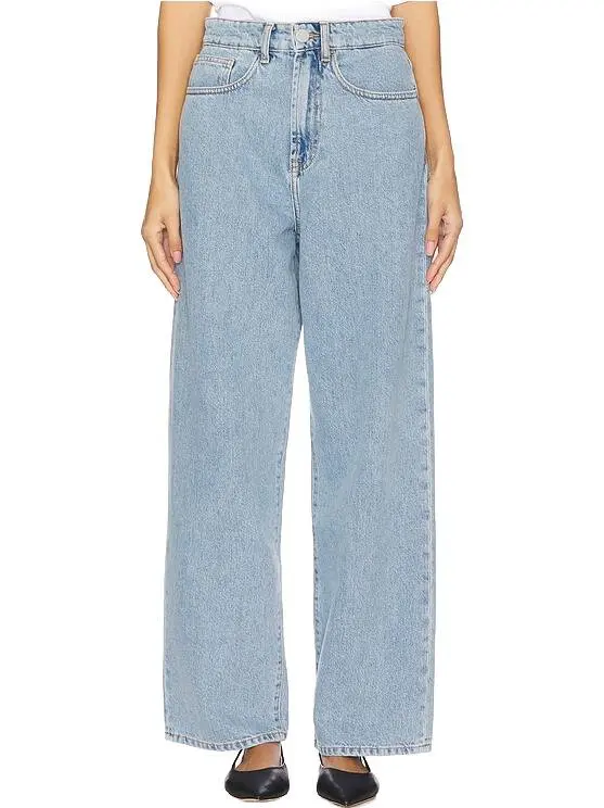 RÓHE Low Waist Wide Leg Jeans - Denim Blue