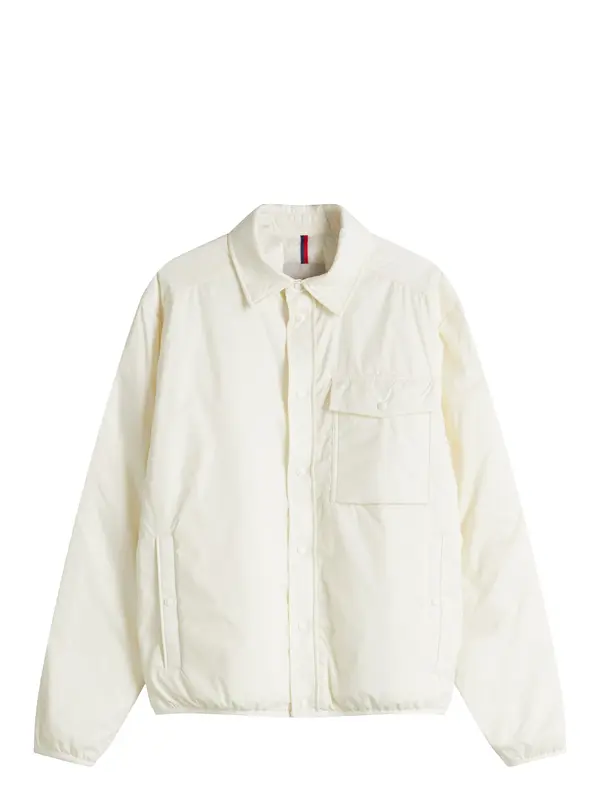 Moncler Recycled Longue Saison Opaque Arpont Shirt Jacket - White