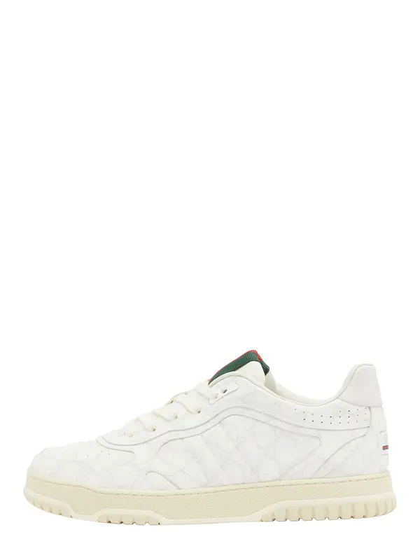Gucci Re-web Monogram Sneakers - White