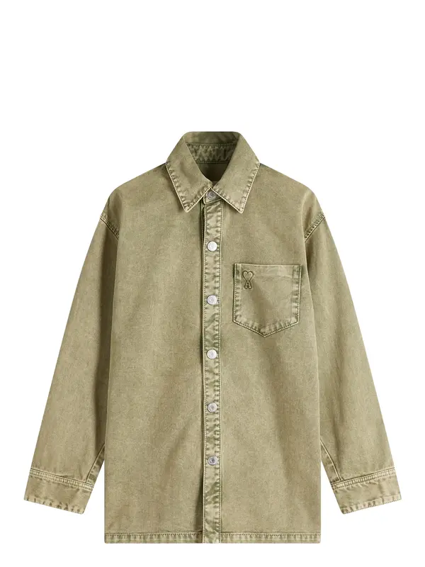 Ami Adc Denim Overshirt - Laurel