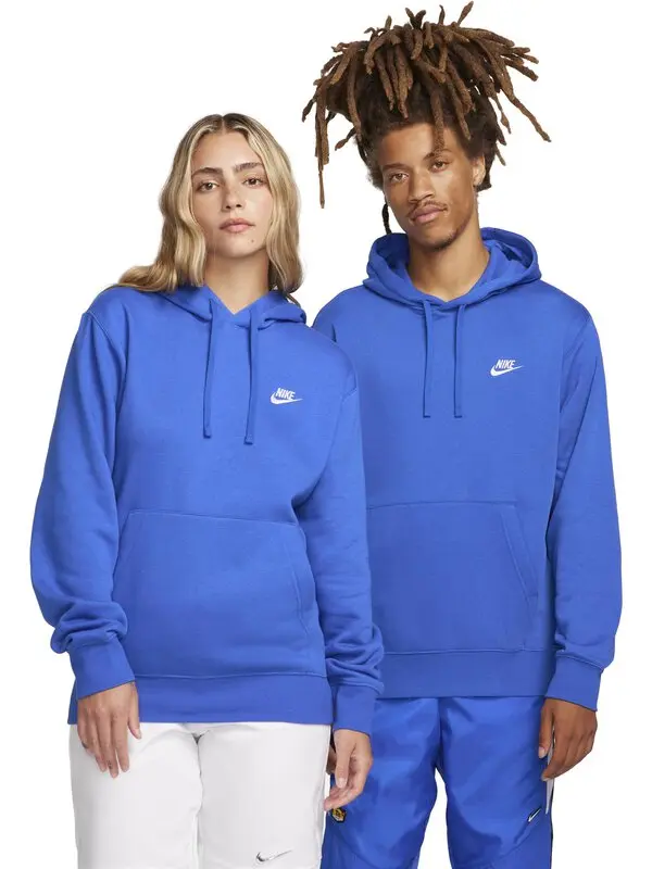 Nike Sportswear Club Fleece Pullover Hoodie - Blue