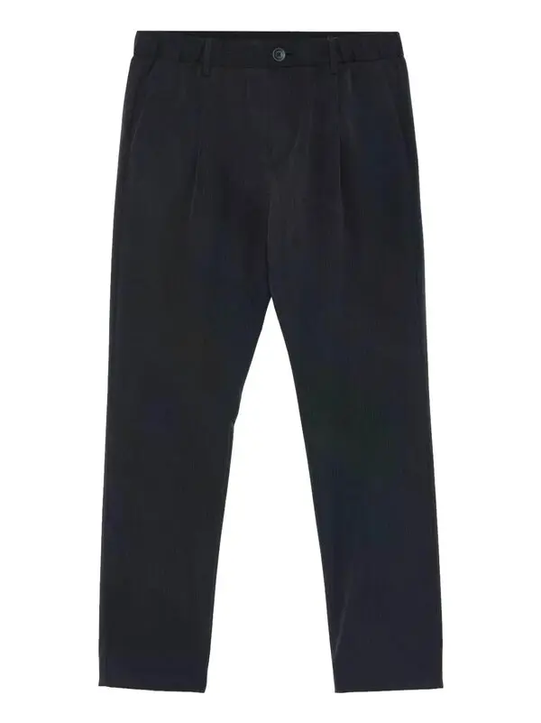 Herno Seersucker Trousers - Black