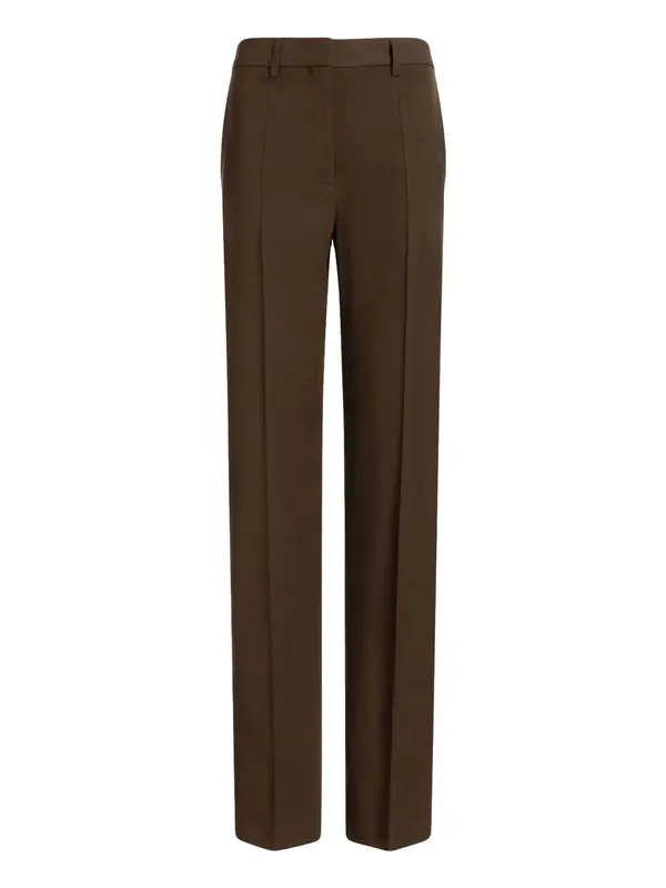 Bally Pressed Crease Straight-leg Trousers - Green