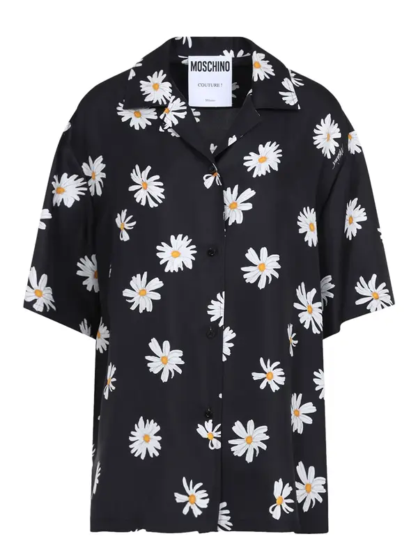 Moschino Floral-print Shirt - Black