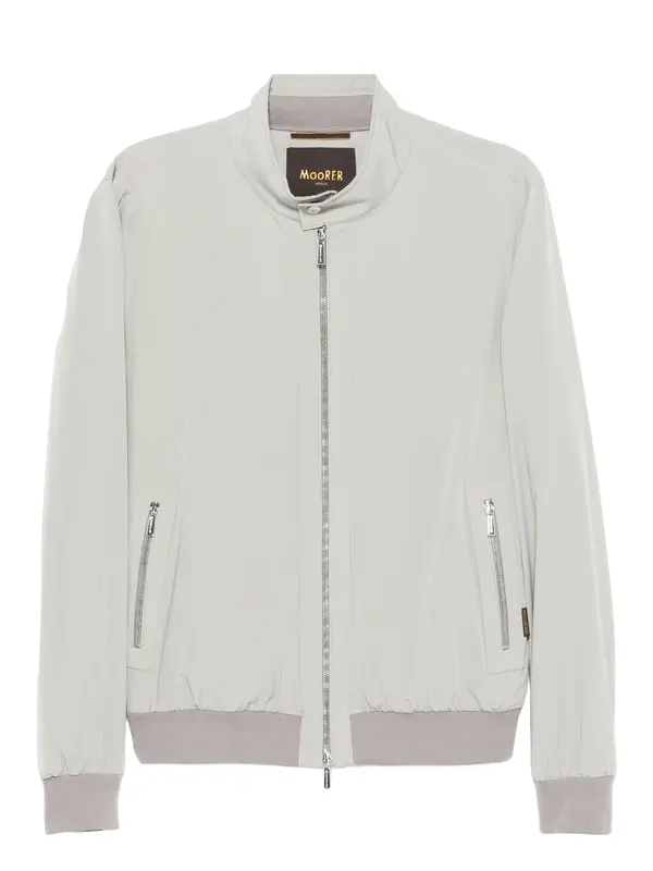 MOORER Alberti-kn Bomber Jacket - Grey