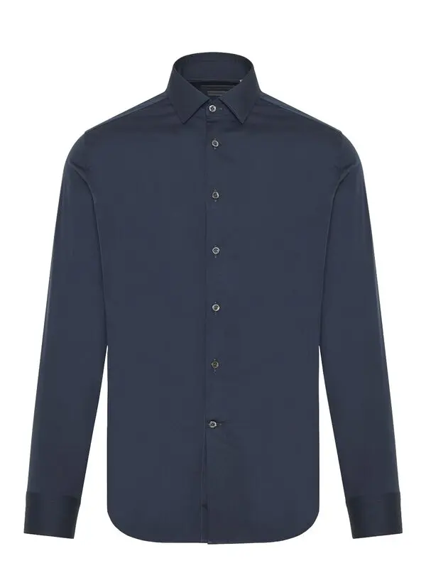 Corneliani Poplin Shirt - Blue