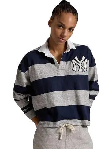 Ralph Lauren New York Yankees Long Sleeve Rugby Shirt - Navy
